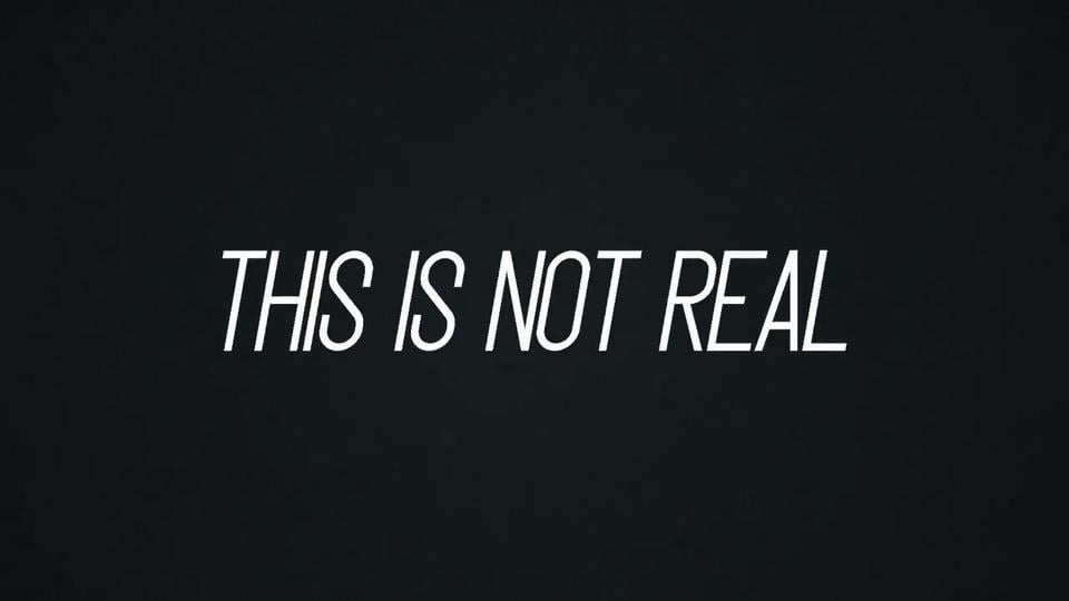 This is Not Real - Trailer on Vimeo
