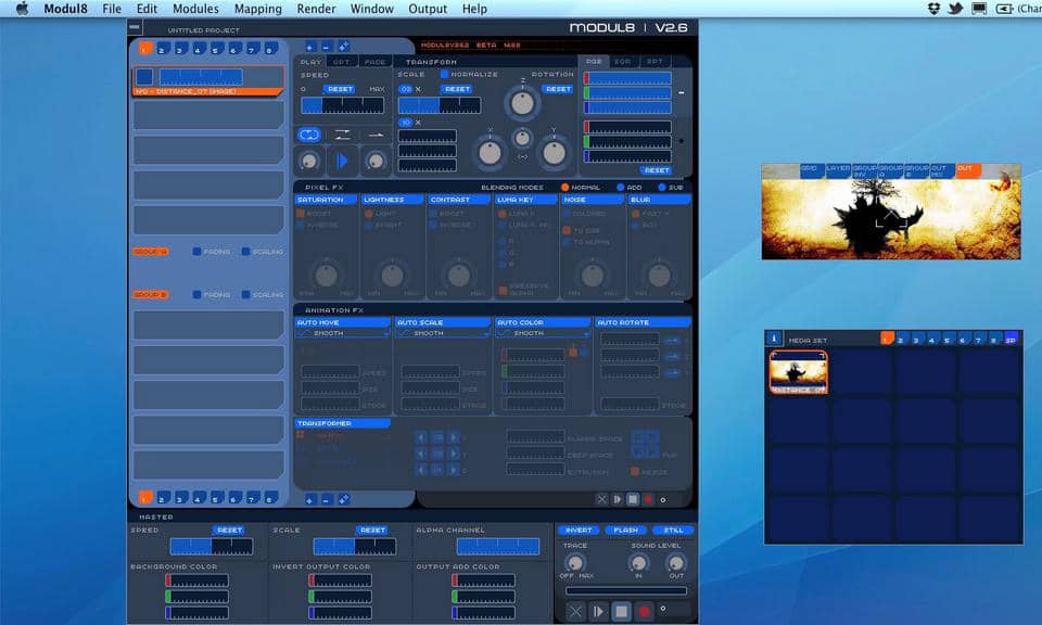 Modul8 into Millumin on Vimeo