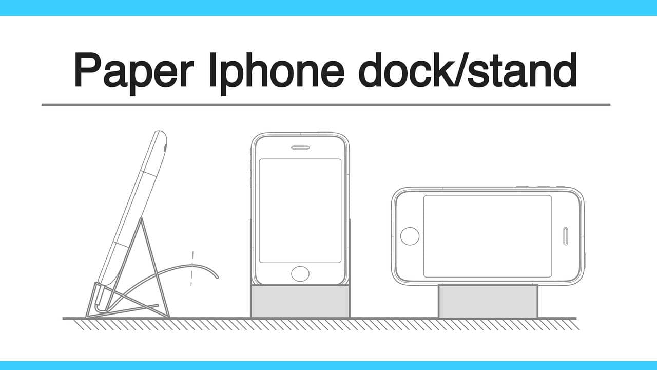 Iphone Paper Dock / Stand on Vimeo