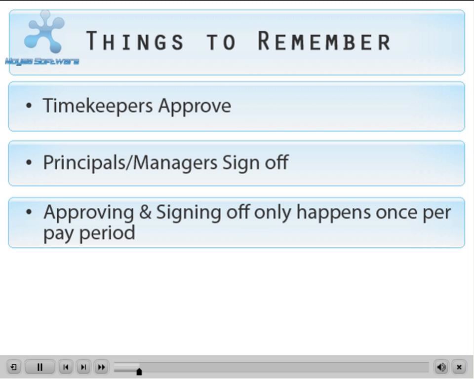 Kronos - Approving Timecard on Vimeo