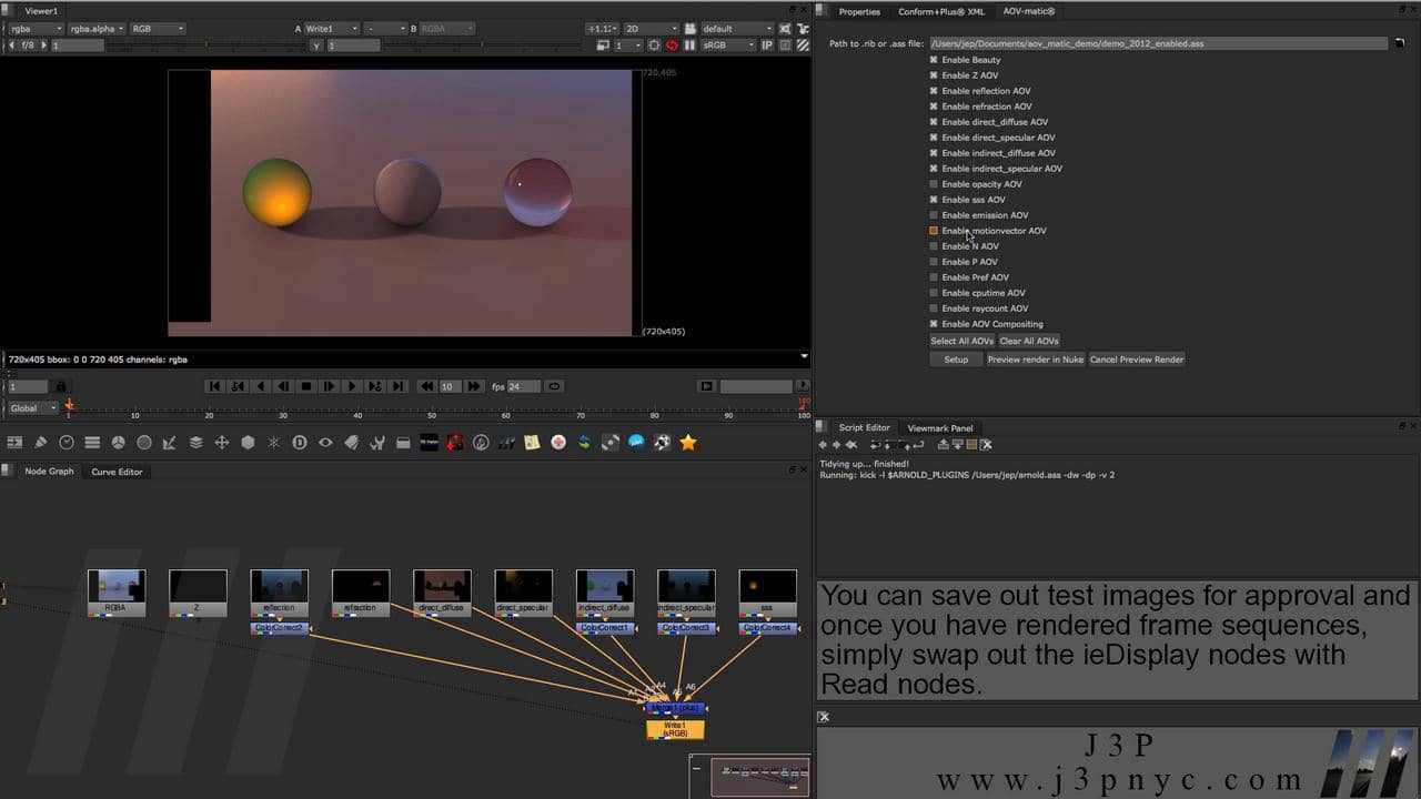 Using NUKE as a Render Preview to ANY 3D Renderer on Vimeo