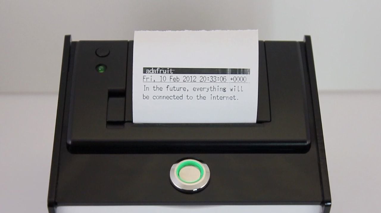 Adafruit's IoT printer on Vimeo