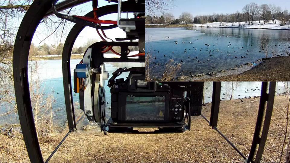 Hexacopter Camera Gimbal test with Dual Camera on Vimeo