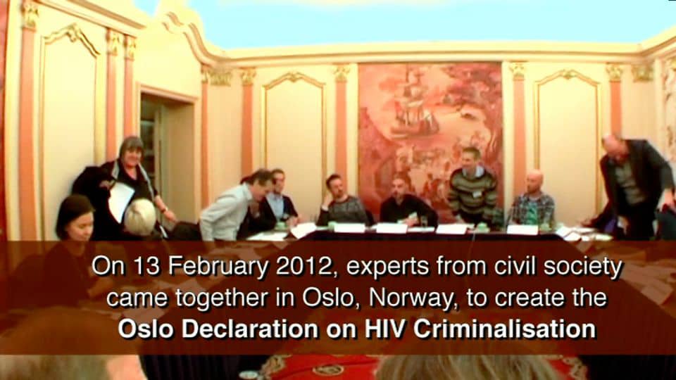 Oslo Declaration on HIV Criminalisation on Vimeo