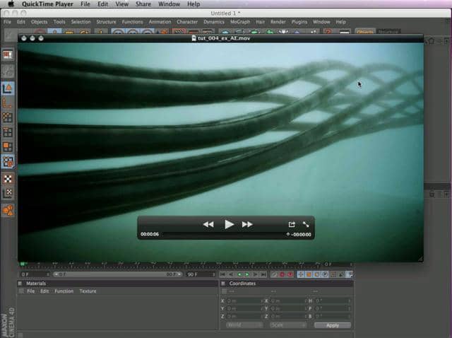 Tutorial_004, C4D using mograph tracer object on Vimeo