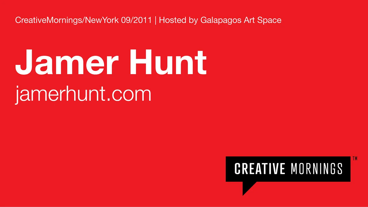 2011/09 Jamer Hunt on Vimeo