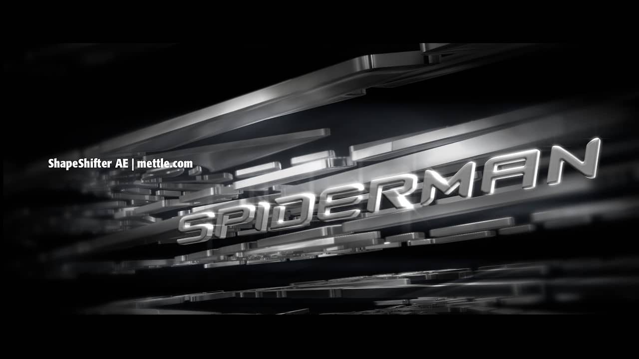 ShapeShifter AE | Spider-man title Sequence tutorial on Vimeo