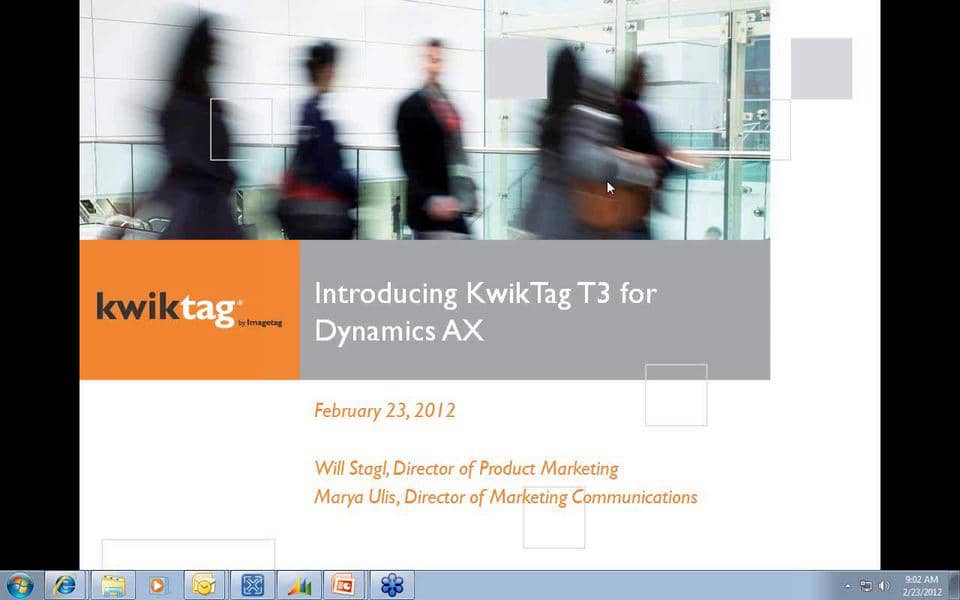 Introducing KwikTag T3 for Dynamics AX on Vimeo
