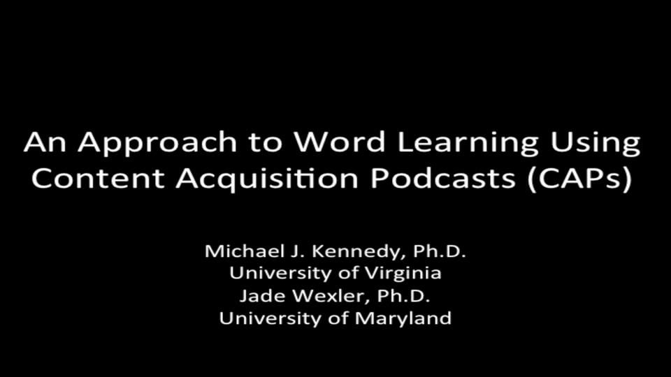 Example CAP on Word Learning Strategies