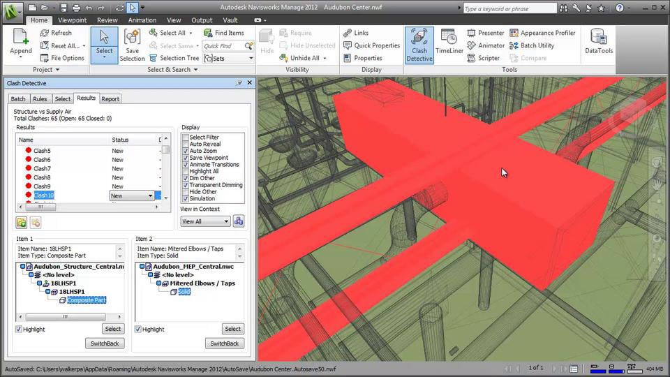 Autodesk Navisworks tutorials - Clash Detective on Vimeo