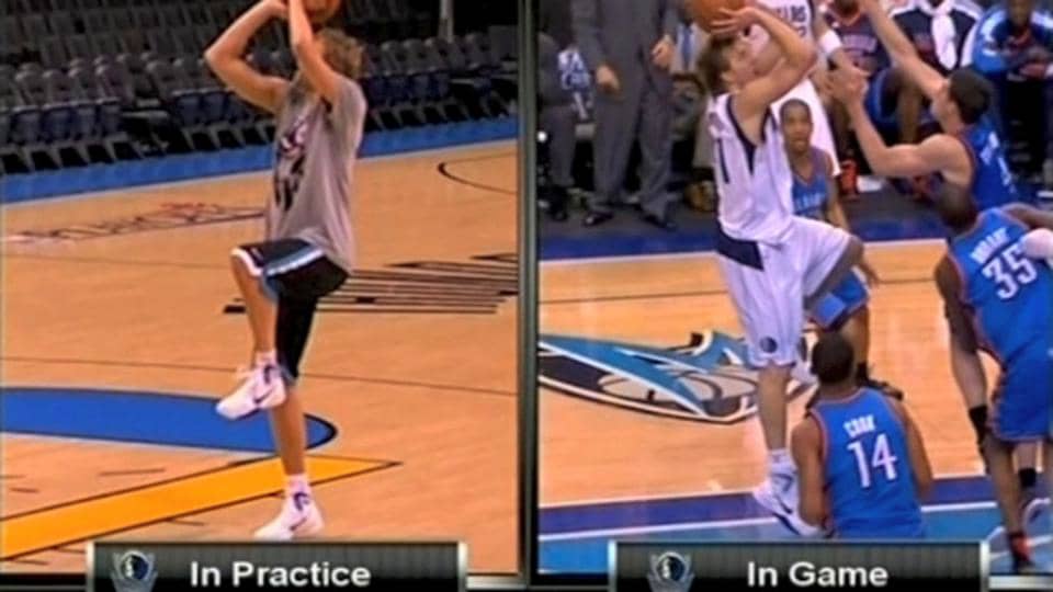 Dirk Nowitzki One Leg Fadeaway on Vimeo