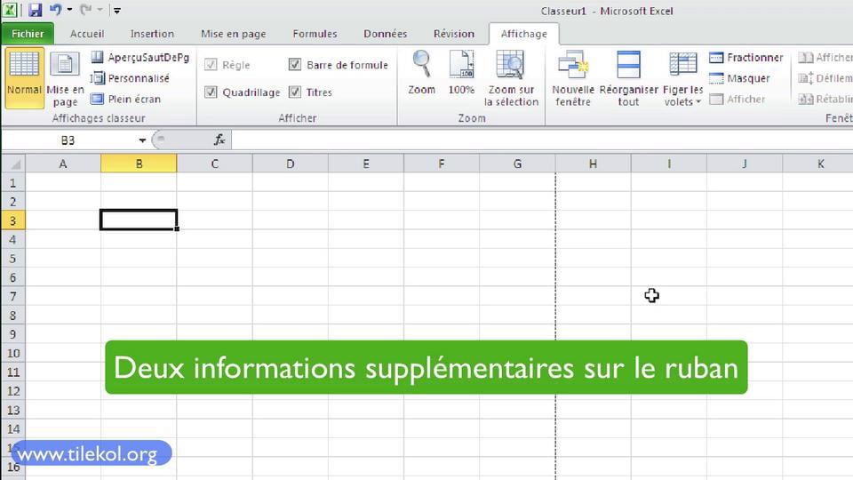 Excel 5 - Infos supplémentaires sur le ruban on Vimeo