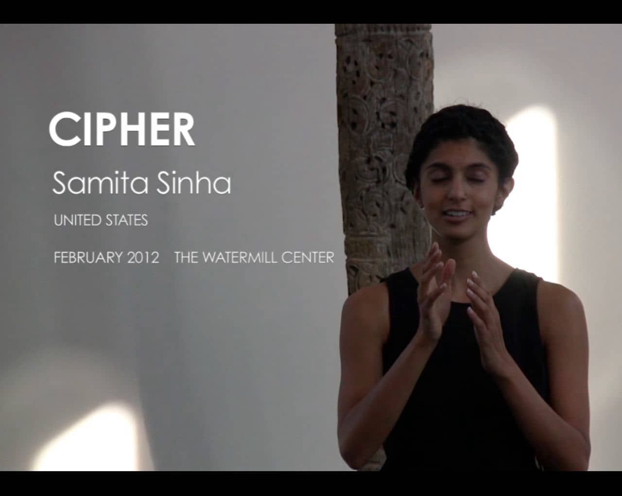 Samita Sinha | Cipher | February 25, 2012 on Vimeo