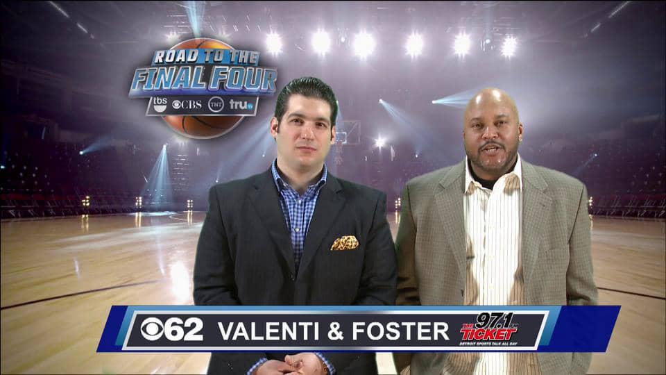 Mike Valenti & Terry Foster from 97.1 The Ticket WXYT on CBS 62 on Vimeo