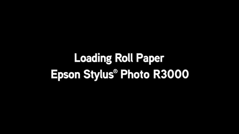Epson Stylus Photo R3000: How to Load Roll Paper on Vimeo