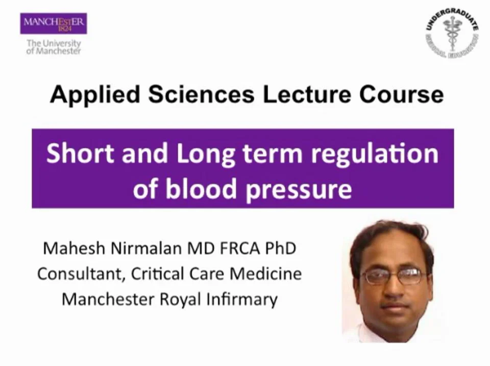 Applied Science Lectures - Short & long term regulation of blood ...