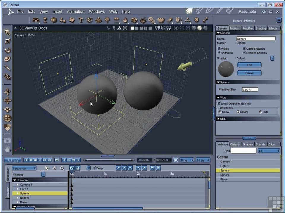 Carrara 3D Tutorial | Collision Detection on Vimeo