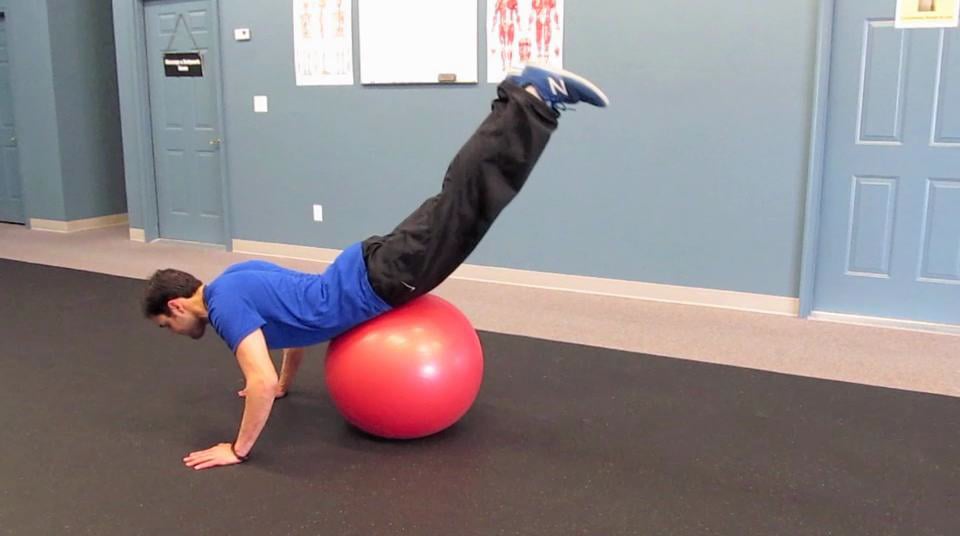 Stability Ball Hyper-Extension on Vimeo