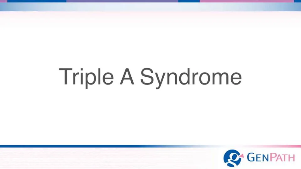 Triple A Syndrome - Triple A Syndrome on Vimeo