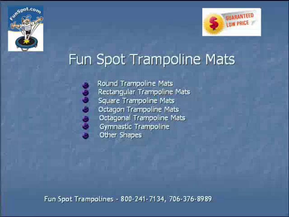 Custom Trampoline Mats with Various Colors and Fabric Options on Vimeo