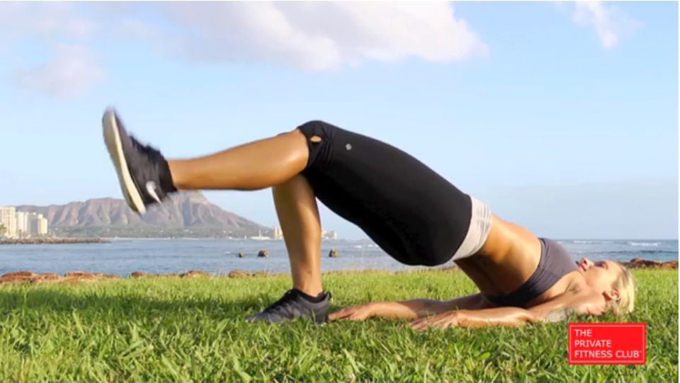 FREE WORKOUTS (walking plank, bridge leg lift, roll-up) on Vimeo