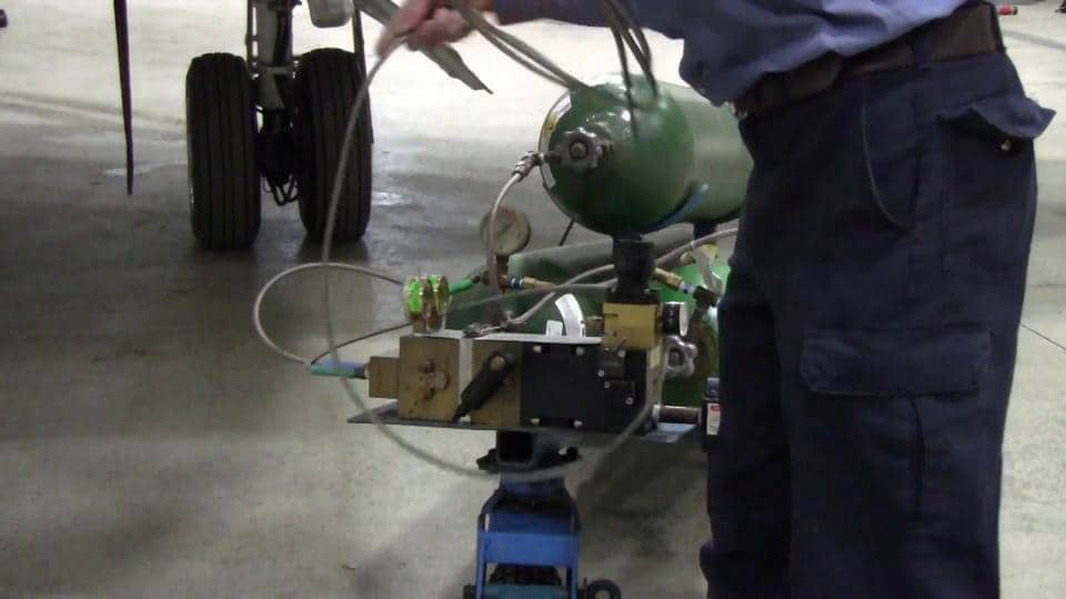 Oxygen Booster Pump for Recharging an Aircraft Oxygen System on Vimeo