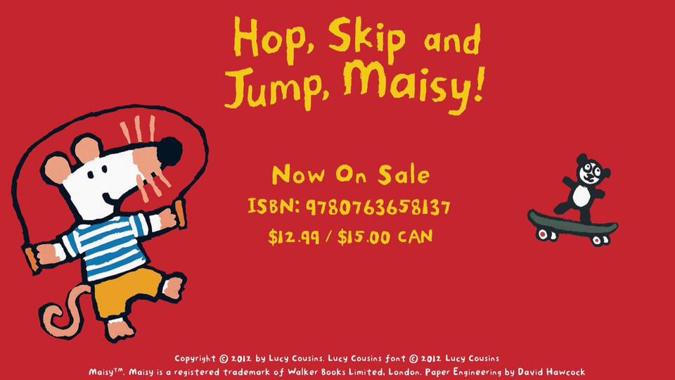 Hop Skip and Jump Maisy by Lucy Cousins - Virtual Book Video on Vimeo