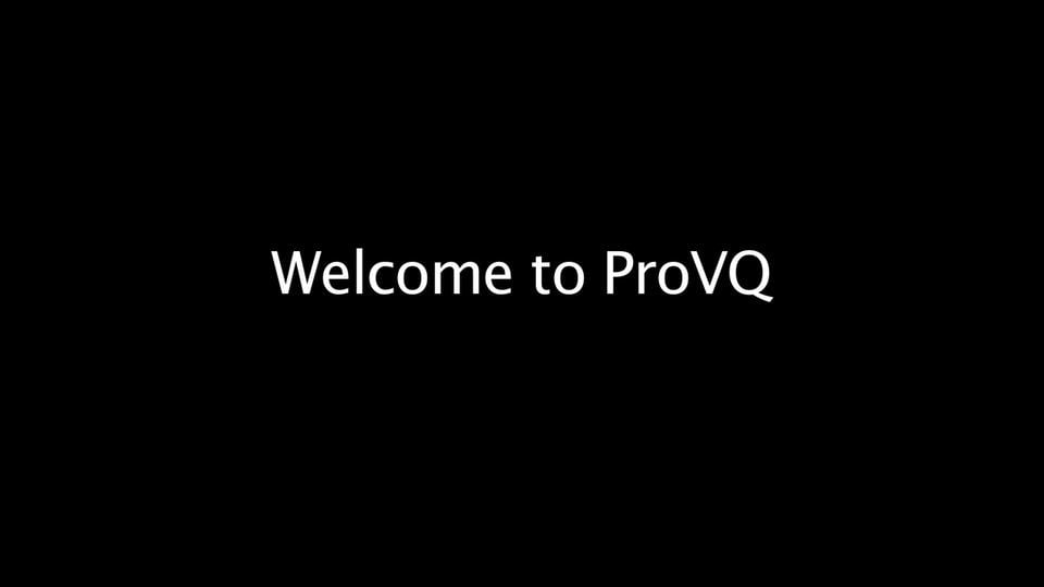 Welcome to ProVQ on Vimeo