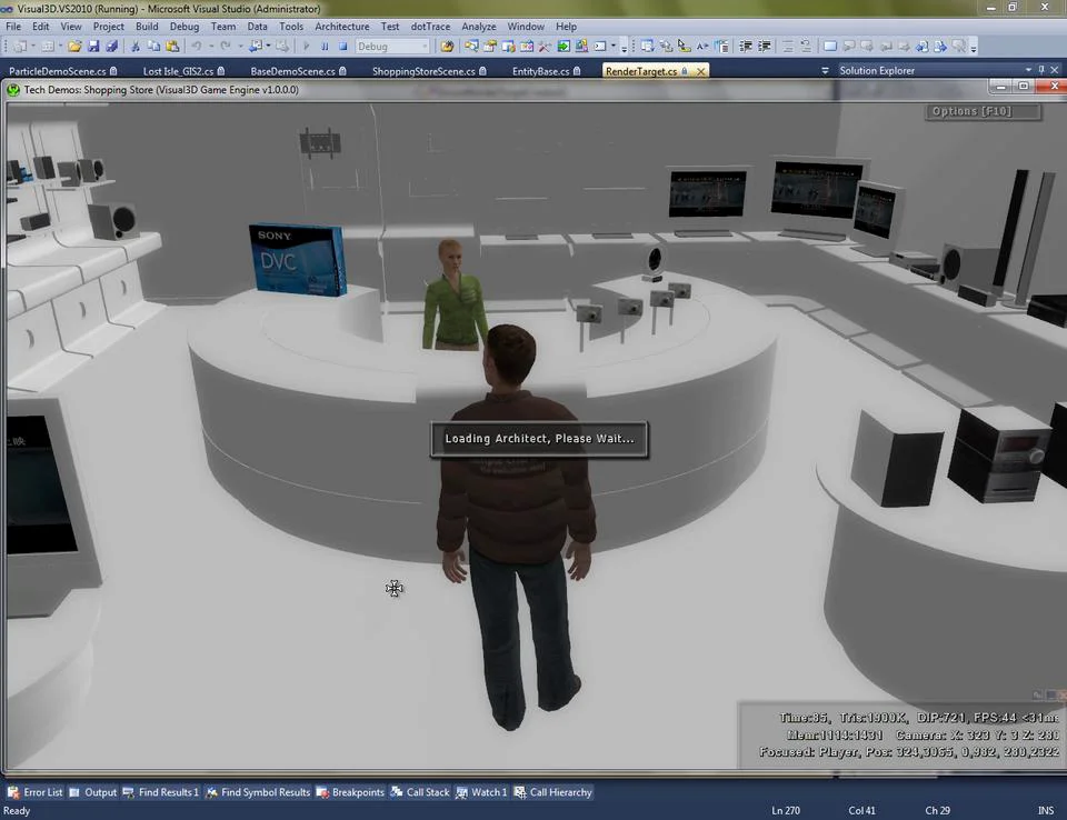 3D Shopping Stores and Video Screens - Visual3D Game Engine on Vimeo