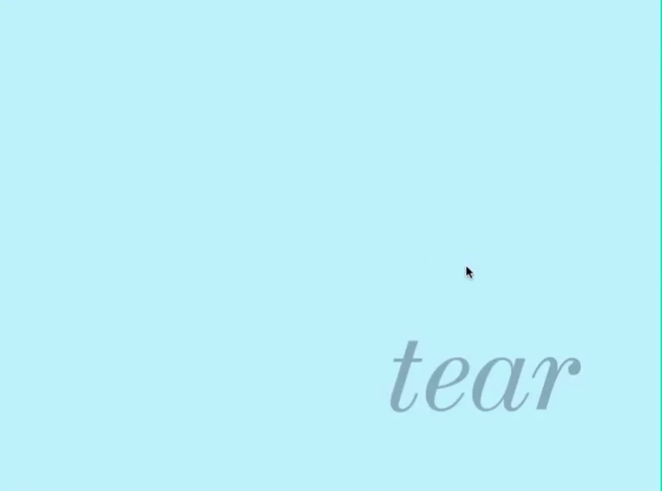 Homograph: Tear (Interactive) on Vimeo