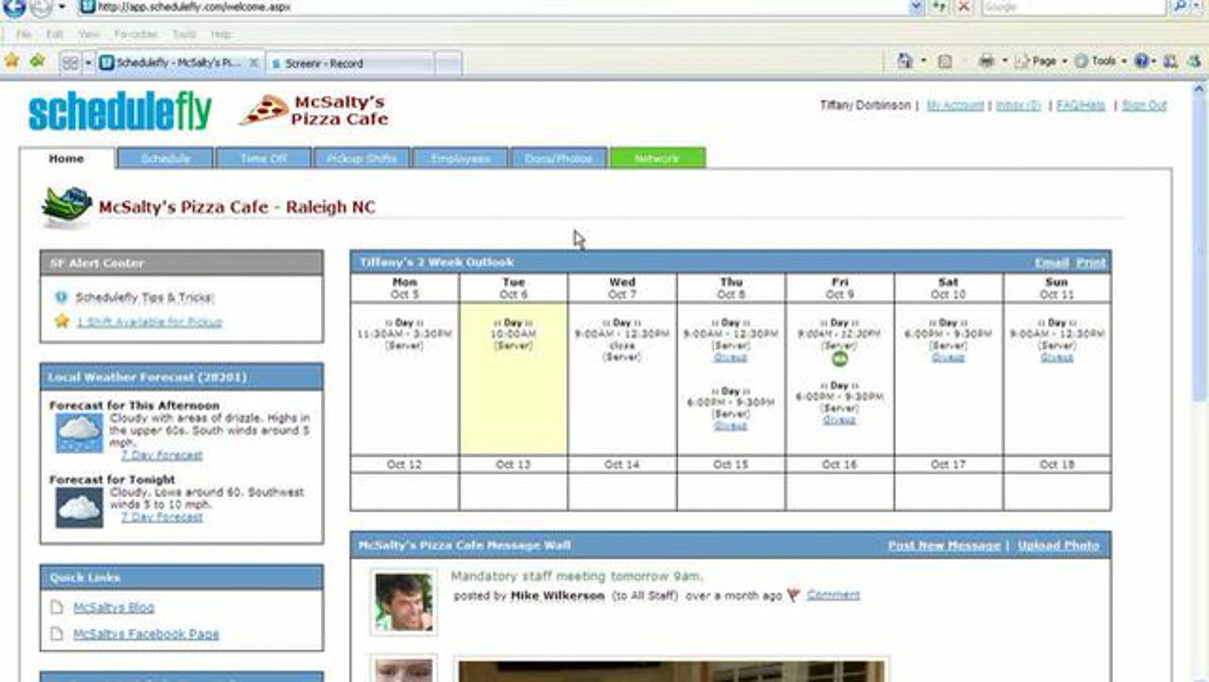 Schedulefly Quick Start for Employees