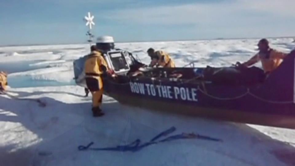 Hauling the boat for 11 hours to the Pole - Billy Gammon on Vimeo