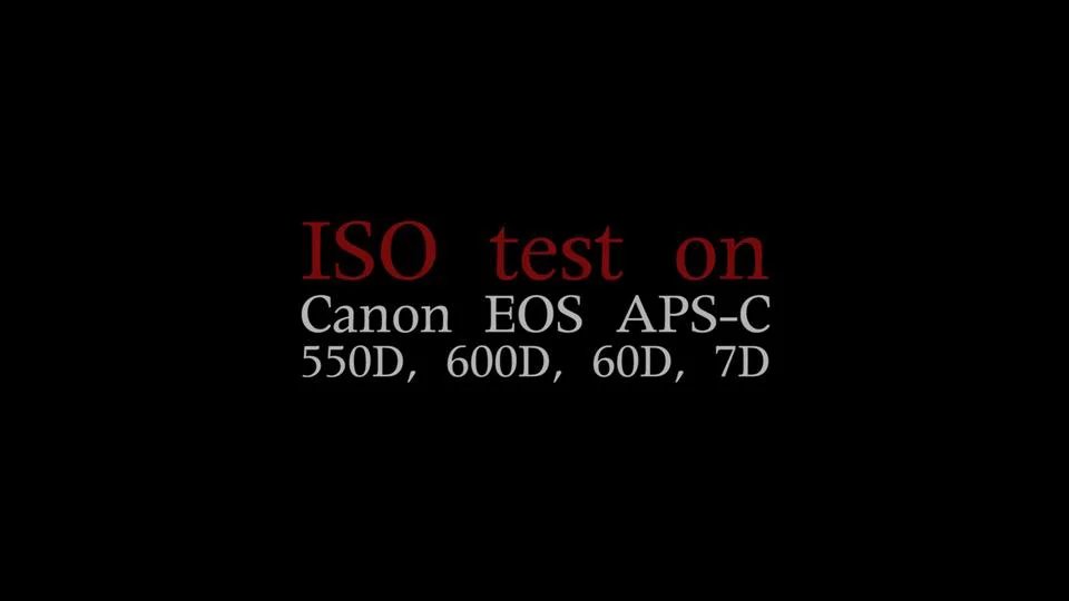 ISO Test on Canon EOS with APS-C on Vimeo