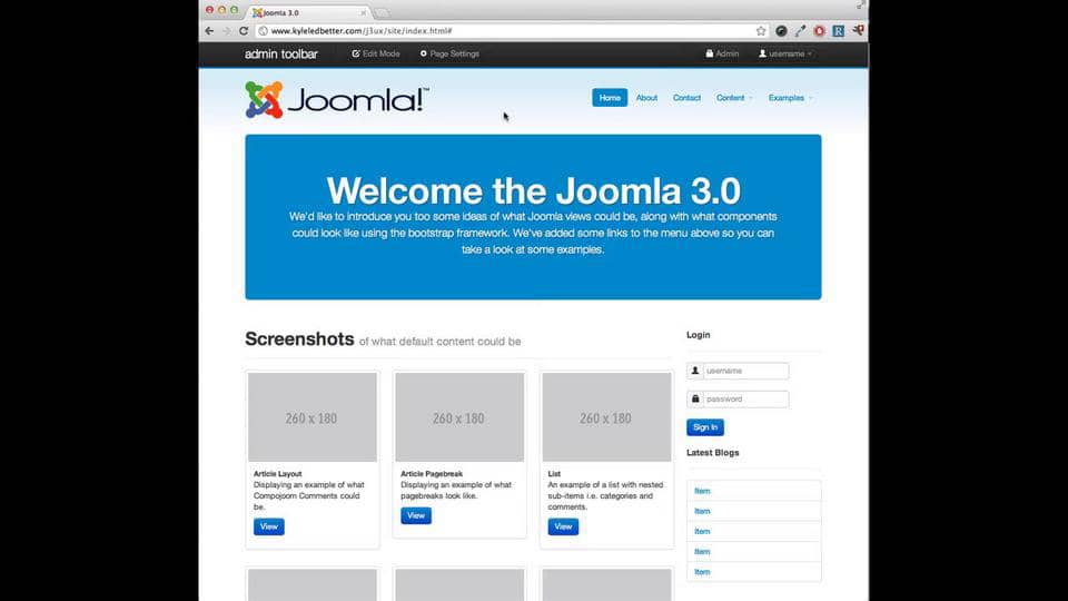 Joomla 3.0 Frontend Editing on Vimeo