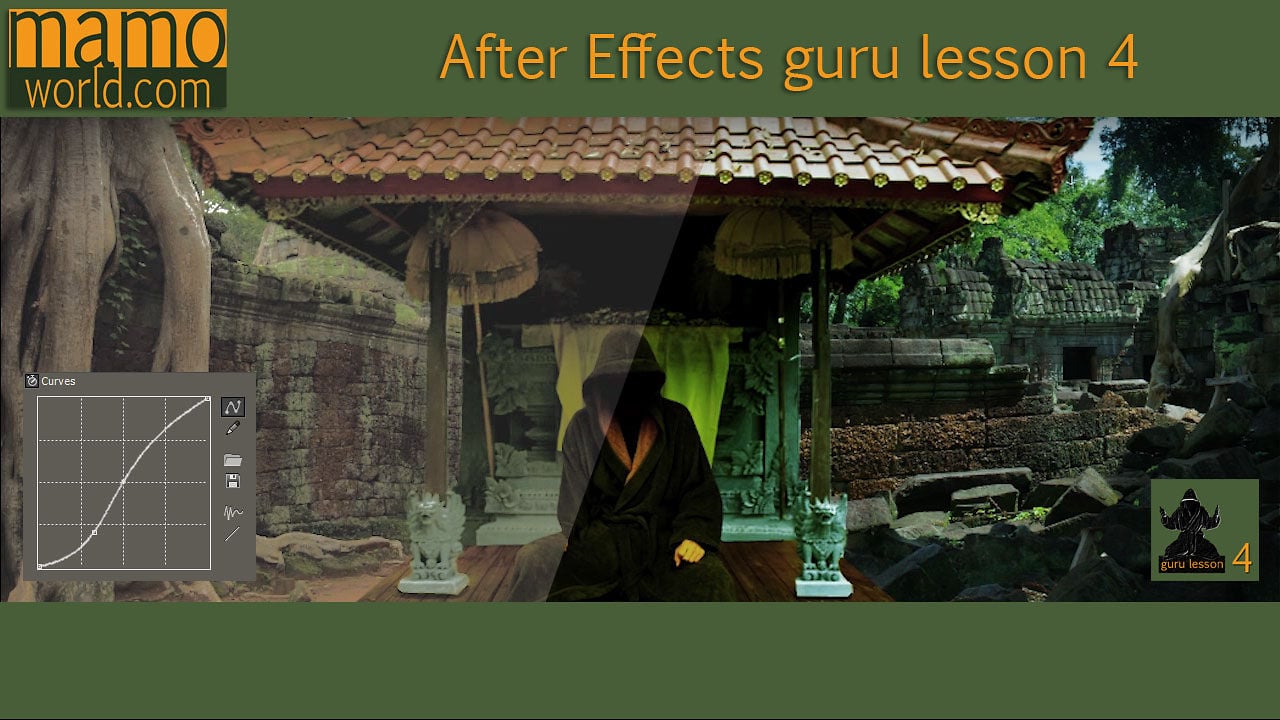 After Effects Beginner Tutorial: Guru Lesson 4 (Curves Effect & Color ...