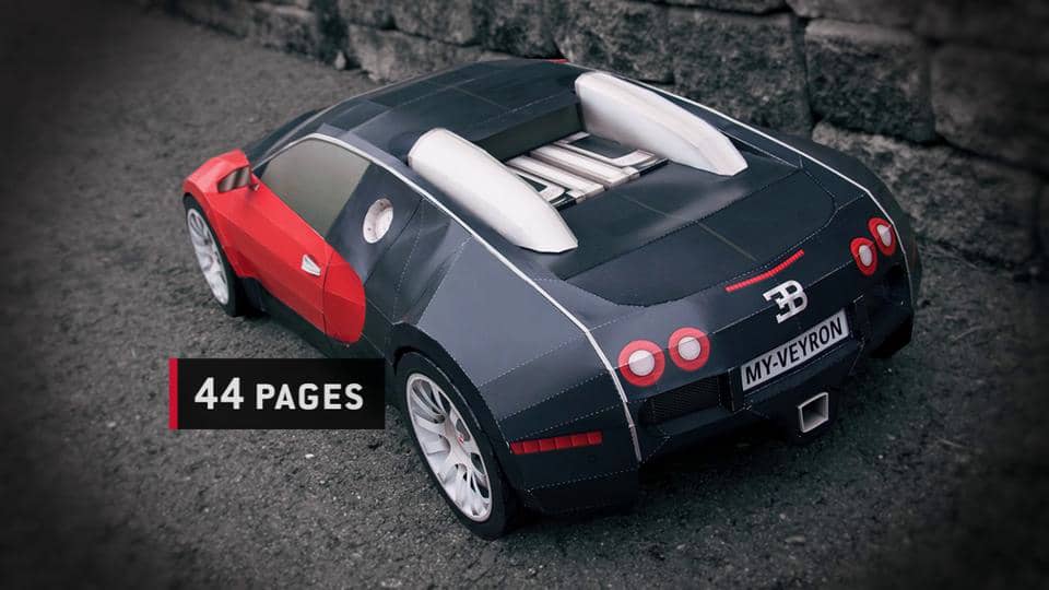 "Bugatti Veyron" - Paper Supercraft on Vimeo
