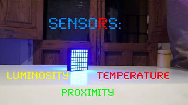 L8 sensors: Proximity, Temperature, Luminosity on Vimeo