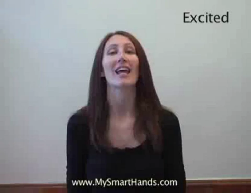 ASL sign for Excited on Vimeo