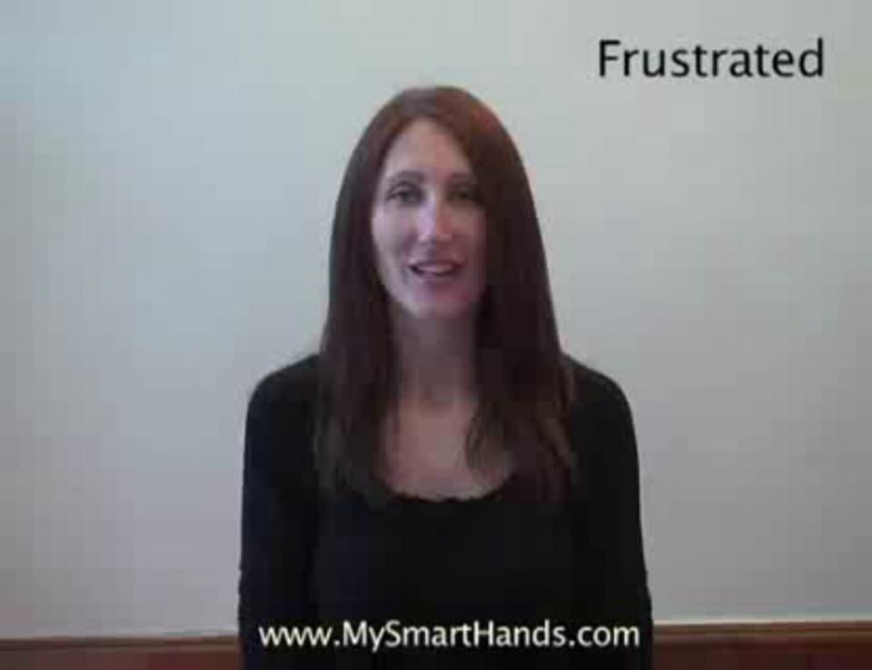 ASL sign for Frustrated on Vimeo