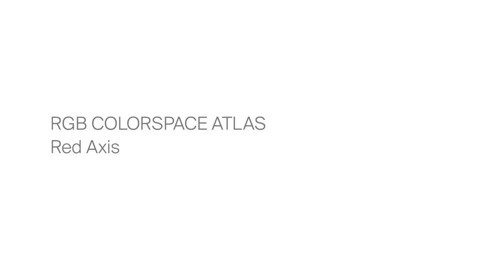 RGB COLORSPACE ATLAS - Red Axis on Vimeo