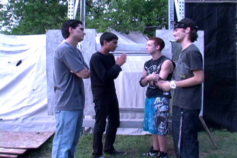 ESW backyard wrestling - Osiris & MOD vs Alex G & Austen G promo ...