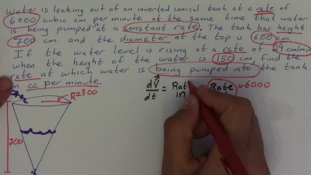 Related Rate Difficult Cone Problem High Quality on Vimeo