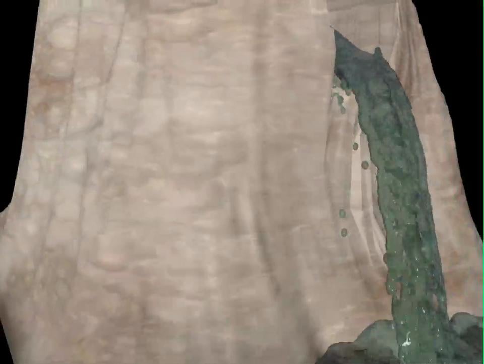 low rez realflow waterfall rendered with c4d on Vimeo