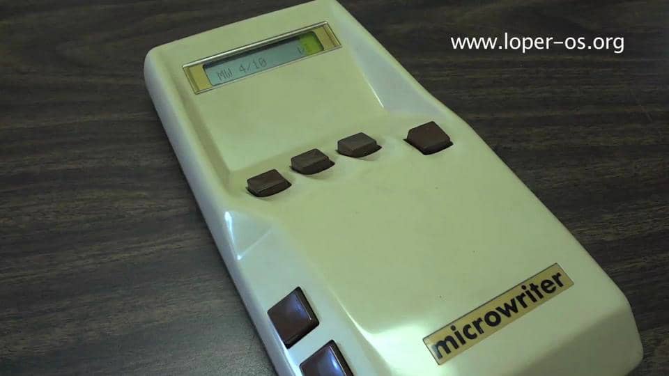 Using a Microwriter on Vimeo