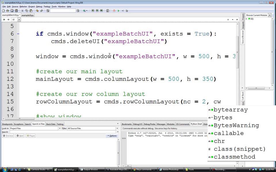 Building Maya Interfaces with Python: Video Two on Vimeo
