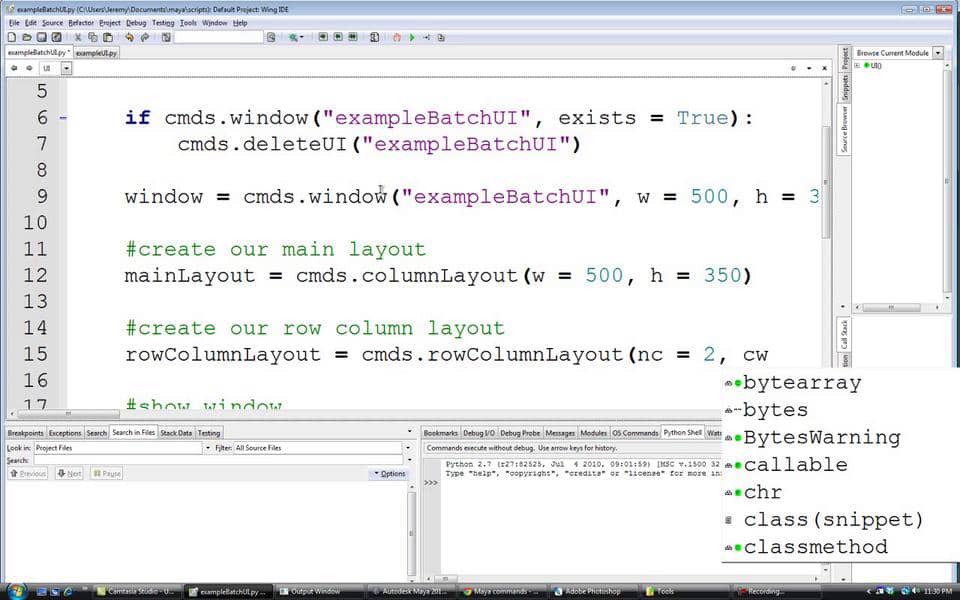 Building Maya Interfaces with Python: Video Two on Vimeo