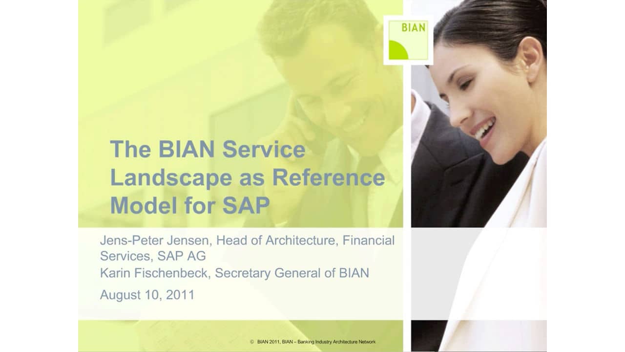 The BIAN Service Landscape as reference Model for SAP 1.0 on Vimeo