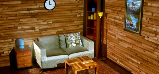 Video Mapped Living Room