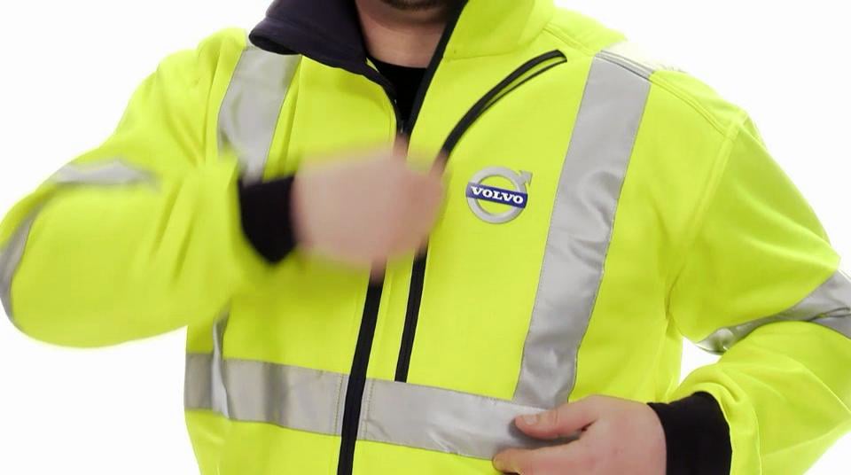 The Volvo Workwear Collection - Workwear Sweatshirt Full Zip High Vis ...