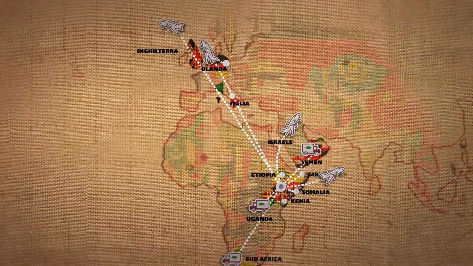 Leaves of the horn - Map animation